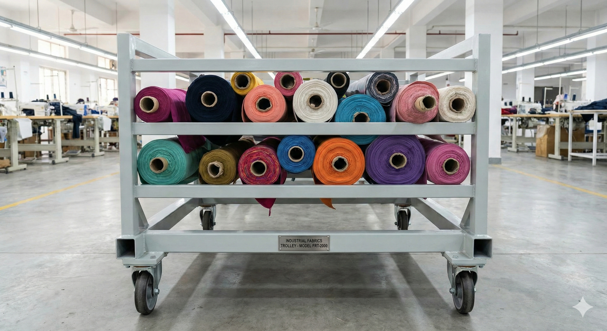 Fabrics Roll Keeping Trolley - Modina Engineering Limited